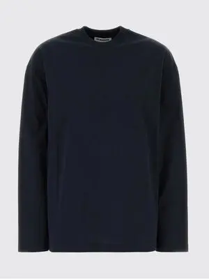 JIL SANDER Long Sleeve Cotton T-shirt - Blue