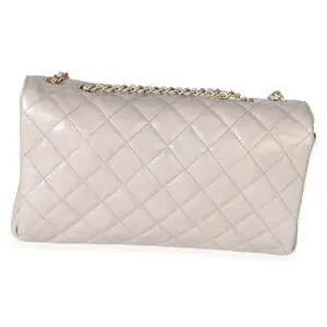 Chanel Quilted Calfskin Accordion Flap Bag - Gray