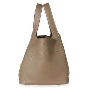 Hermès Clemence Picotin Lock Bag - Gray