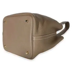 Hermès Clemence Picotin Lock Bag - Gray