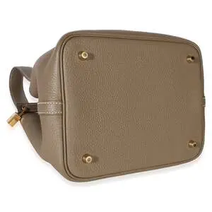 Hermès Clemence Picotin Lock Bag - Gray