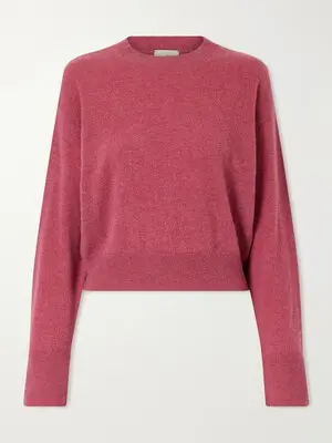 Le Kasha Menorca Cropped Cashmere Sweater - Pink