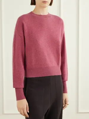 Le Kasha Menorca Cropped Cashmere Sweater - Pink