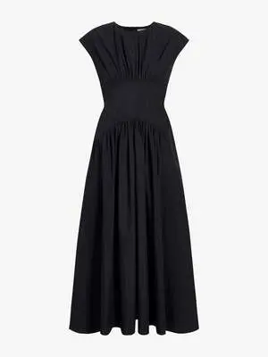 Proenza Schouler Nyssa Dress In Tech Cotton - Black