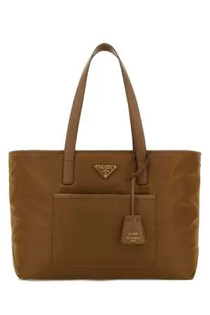 Prada Re-nylon Shopping Bag - Brown