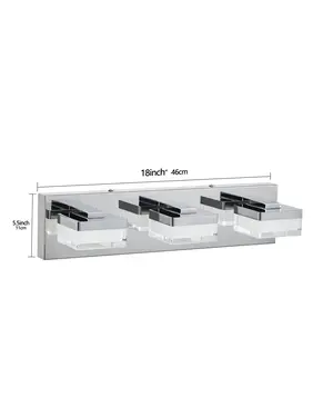 BUSDAYS Modern Led Vanity Light 3 Lights Wall Sconce For Bathroom Mirror Sleek Minimalist Design Easy To Install