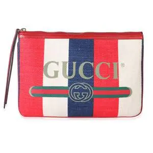 Gucci Canvas Logo Pouch - Multicolor