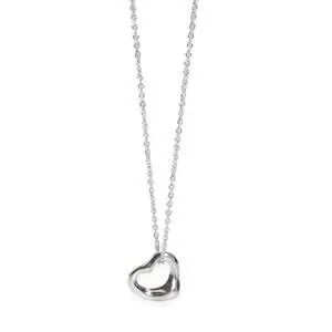 Tiffany & Co. Sterling Silver Elsa Peretti Open Heart Pendant Necklace - Sterling_silver