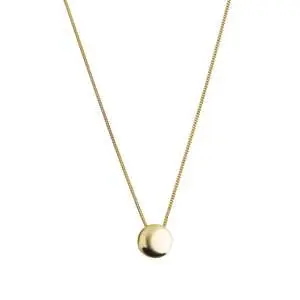 BOLD MANIFEST DESIGNS Pill Geometric Capsule Pendant Necklace Plated Silver - Gold
