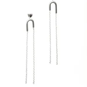 BOLD MANIFEST DESIGNS Unbound Geometric Earrings - Silver