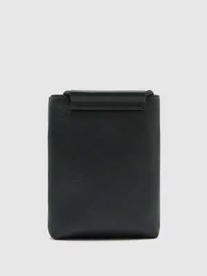 REISS Solene Grained-leather Phone Crossbody Bag