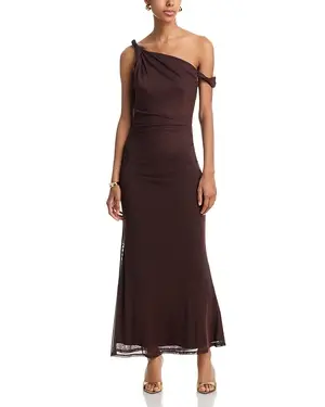 Aqua Mesh Twist Maxi Dress Exclusive