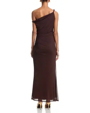 Aqua Mesh Twist Maxi Dress Exclusive