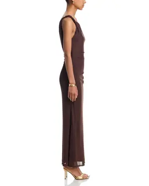 Aqua Mesh Twist Maxi Dress Exclusive