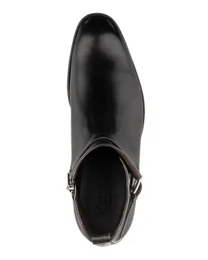 To Boot New York Desmond Leather Buckle Boots - Nero