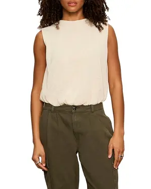 Sanctuary Quinn Knit Bubble Top - Bone