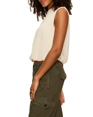 Sanctuary Quinn Knit Bubble Top - Bone