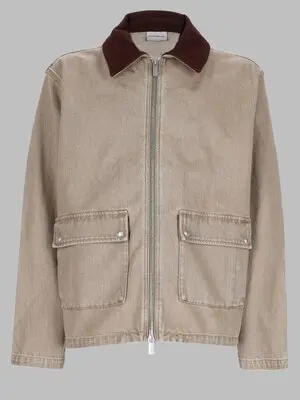Drole De Monsieur Giacca In Denim Con Zip