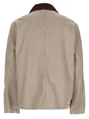 Drole De Monsieur Zip Up Denim Jacket