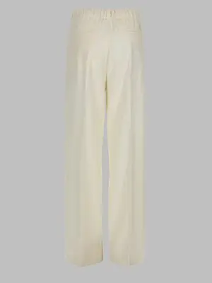 Moncler Drawstring Wool Trousers - Ivory