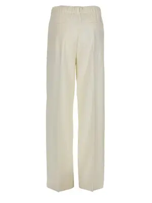Moncler Drawstring Wool Trousers - Ivory