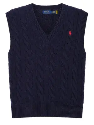 Polo Ralph Lauren Wool And Cashmere Gilet - Blue