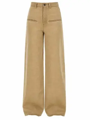 UMA WANG Wide-leg Jeans - Beige