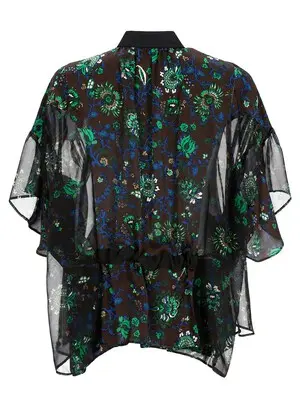 Sacai Floral Print Blouse