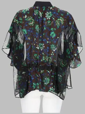 Sacai Floral Print Blouse