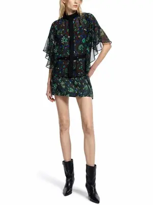 Sacai Blusa Con Stampa Floreale