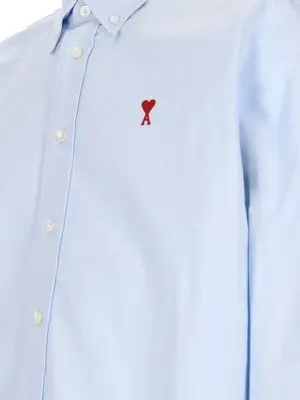 AMI Paris Logo Shirt - Azure