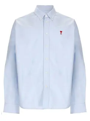 AMI Paris Logo Shirt - Azure