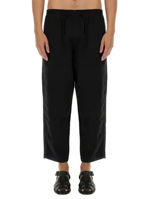 You Must Create Linen Blend Pants - Black