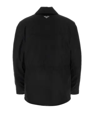 Prada Drawstring Buttoned Down Jacket