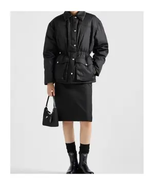 Prada Drawstring Buttoned Down Jacket
