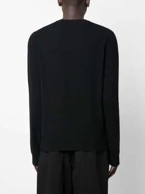 Comme Des Garçons V-neck Long-sleeved Jumper