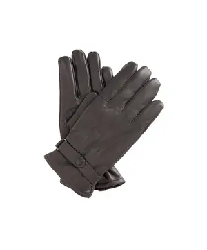 Barbour Leather Gloves - Black