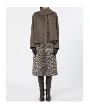 Max Mara Cropped Jacket - Medium Gray