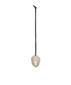 J.W.ANDERSON Jw Anderson Walnut Charm Keyring - Black