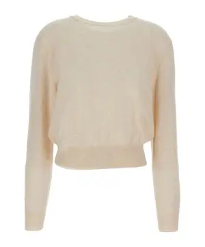 LISA YANG Greer Ribbed Knit Sweater - Nude