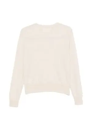 LISA YANG Greer Ribbed Knit Sweater - Nude
