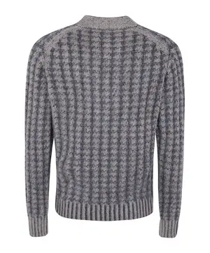 Aspesi Ribbed V-neck Knit Top