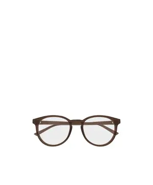 Gucci Round Frame Glasses - Brown