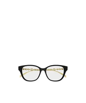Gucci Embellished Square Frame Glasses - Black