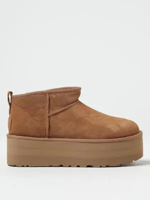 UGG Classic Ultra Mini Platform Suede Boots Hazel