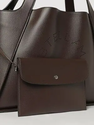 Stella McCartney Perforated Logo Handbag - Brown