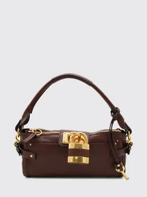 Chloé Paddington Smooth Leather Shoulder Bag With Padlock - Brown