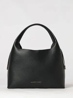 Elisabetta Franchi Large Synthetic Leather Hobo Bag - Black