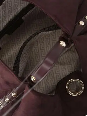 Liu Jo Gerona Large Hobo Bag In Velvet - Violet