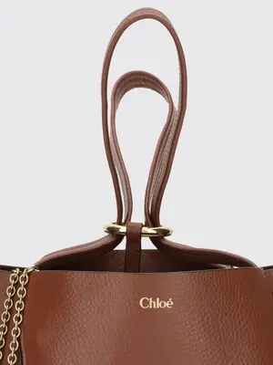 Chloé Grained Calfskin Tote Bag - Brown